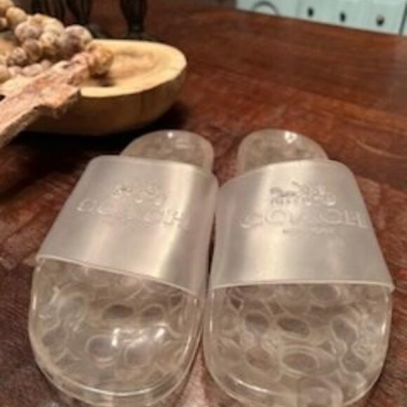 Coach | Shoes | Coach Clear Slides | Poshmark